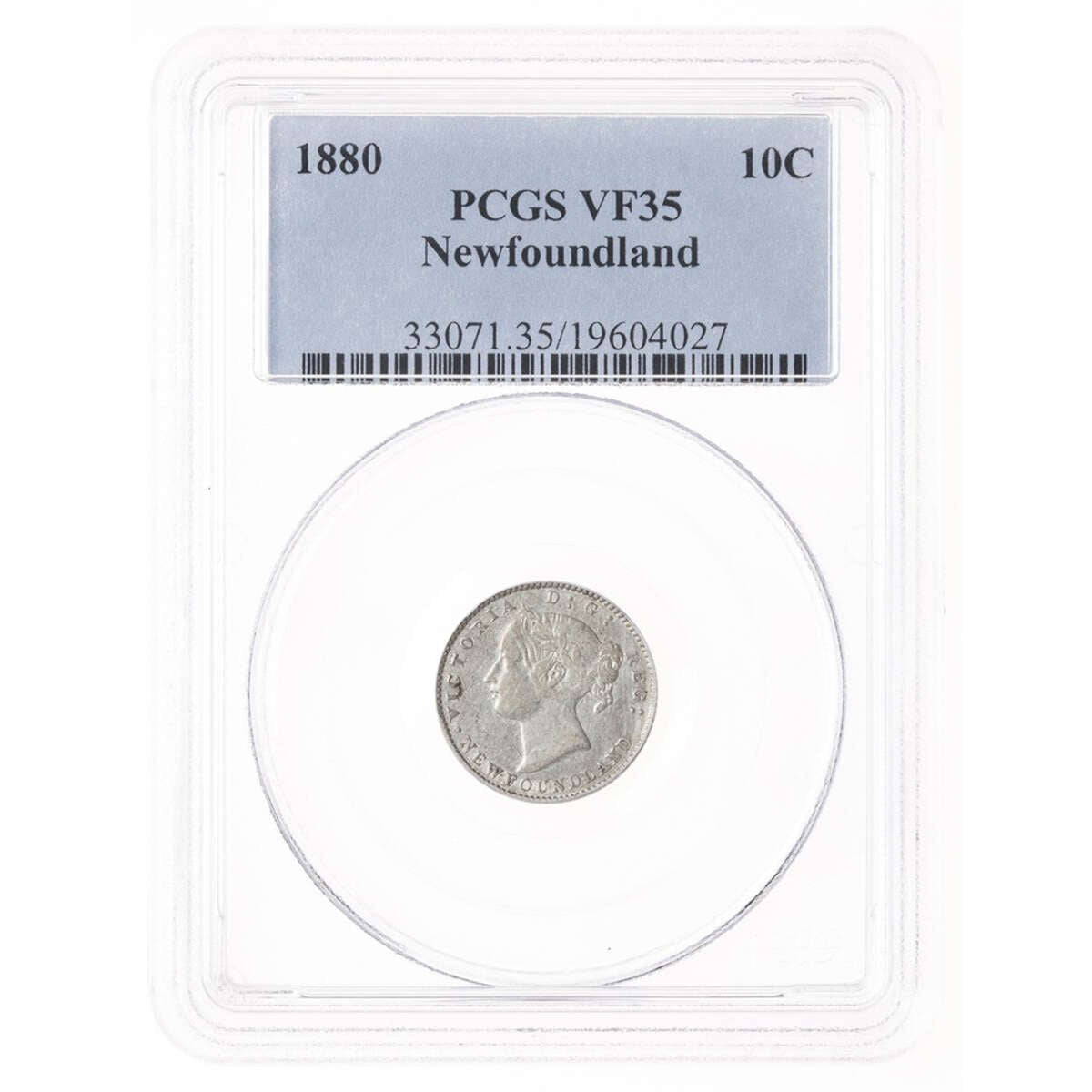 NFLD 10 cent 1880 PCGS VF-35