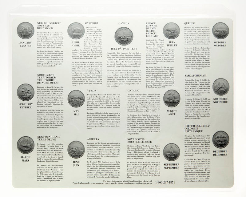 1992 'Canada 125' Commemorative 25 Cent and Dollar Set