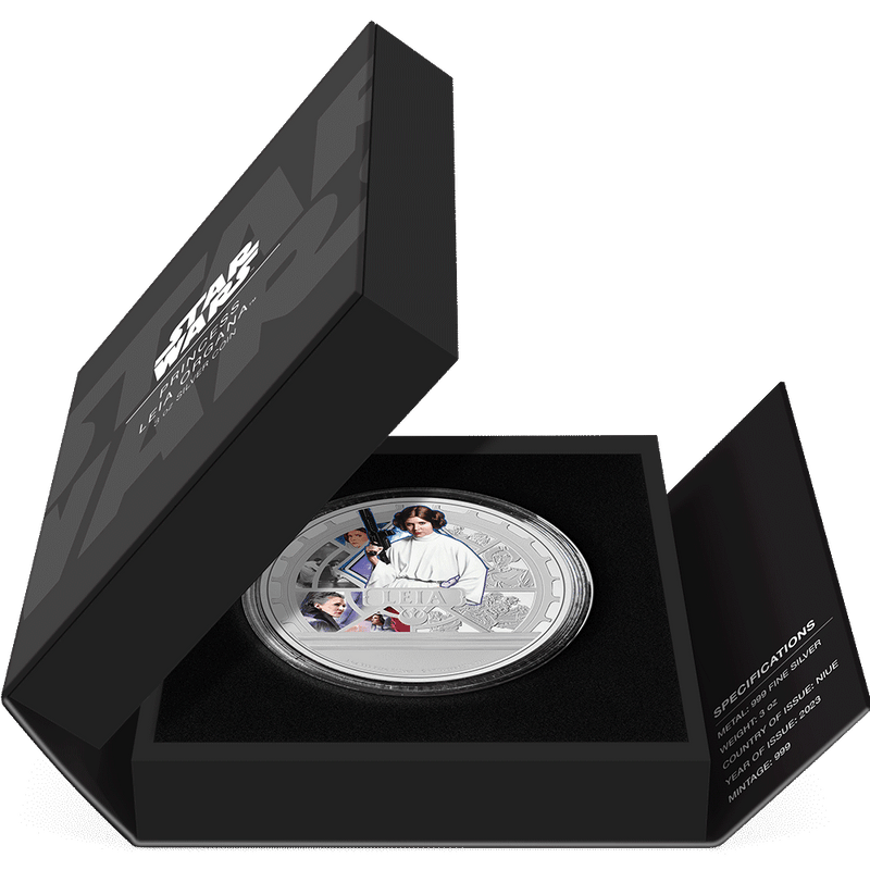 2023 $10 Star Wars: Princess Leia - Pure Silver Coin