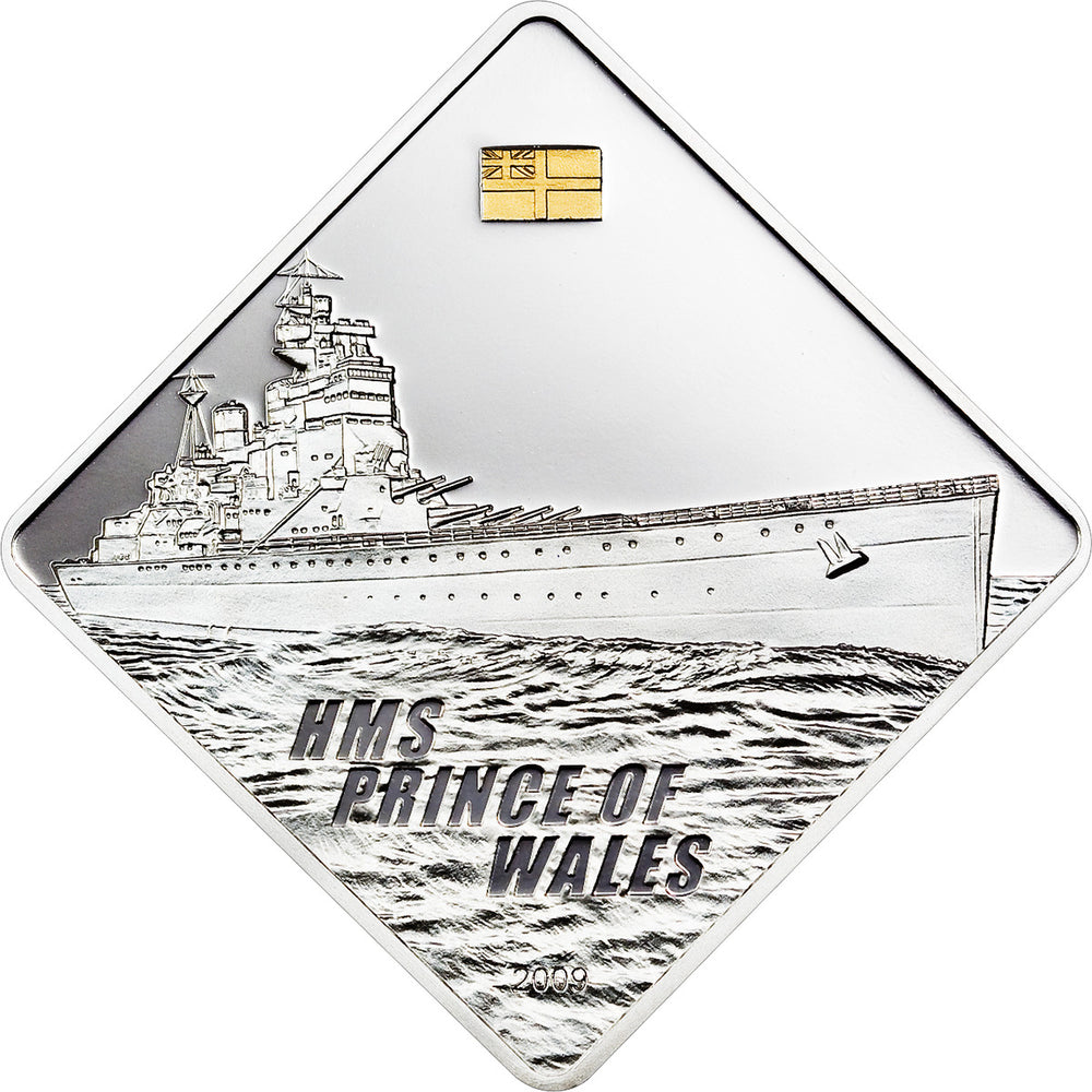2009 $10 HMS Prince of Wales - Pure Silver Coin