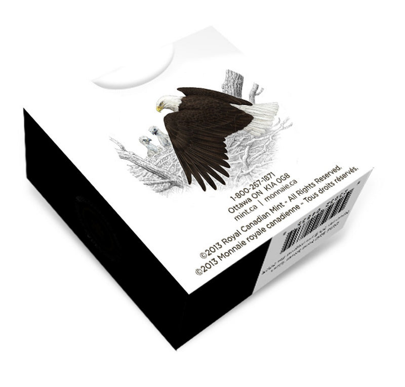 2013 $20 The Bald Eagle: Mother Protecting Her Eaglets - Pure Silver C