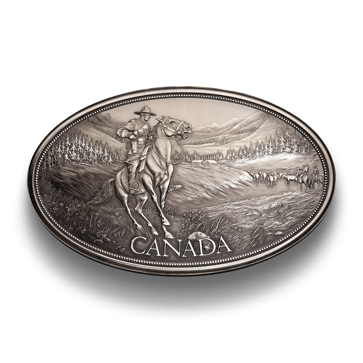 Canadian Heritage Medal Series: Legacy of the Mountie - 5 oz. Pure Sil