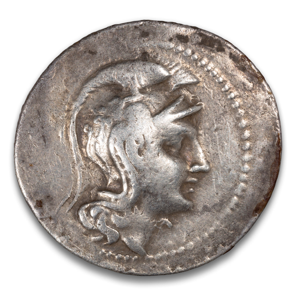 Ancient Greece Pado and Lysia magistrates Silver Tetradrachm 145-144 B