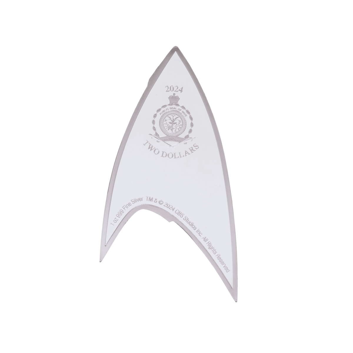 2024 $2 Star Trek Starfleet Divisions: Sciences Insignia - Pure Silver