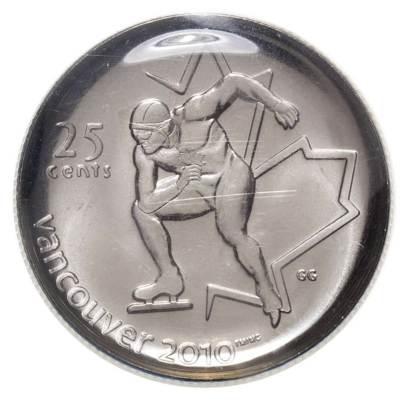 2009 25c Vancouver 2010 Olympic Winter Games: Speed Skating Bookmark a