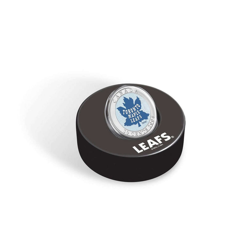 2009 50c Toronto Maple Leafs Coin and Puck