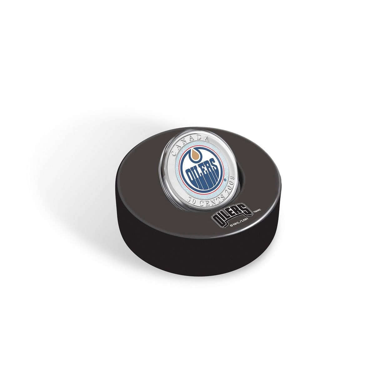 2009 50c Edmonton Oilers Coin and Puck