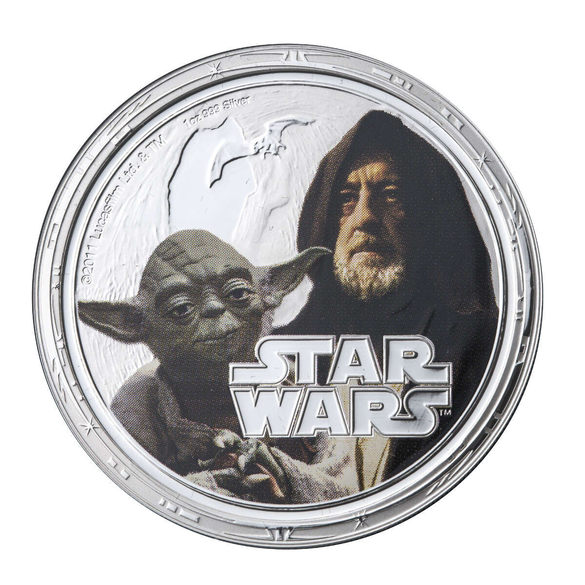 2011 $2 Star Wars Millennium Falcon - Pure Silver 4-Coin Set with Audi