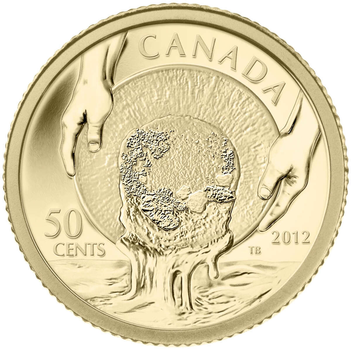 2012 50c The Cariboo Gold Rush, 150th Anniversary - Pure Gold Coin