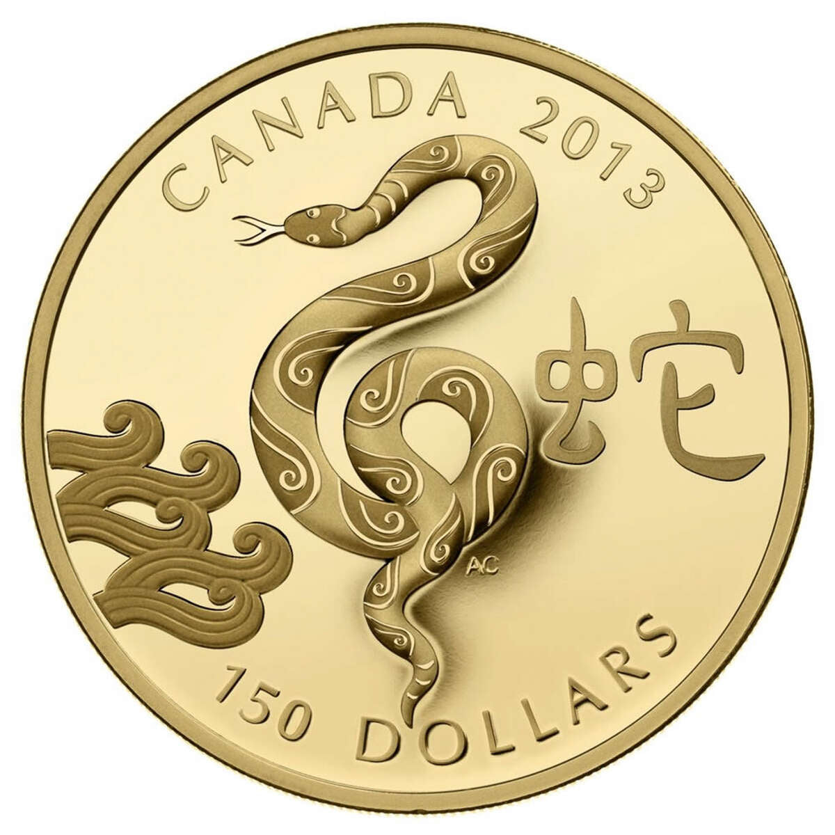 2013 $150 Year of the Snake - 18-kt. Gold Coin