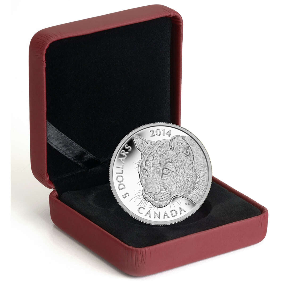 2014 $5 Cougar- Pure Platinum Coin