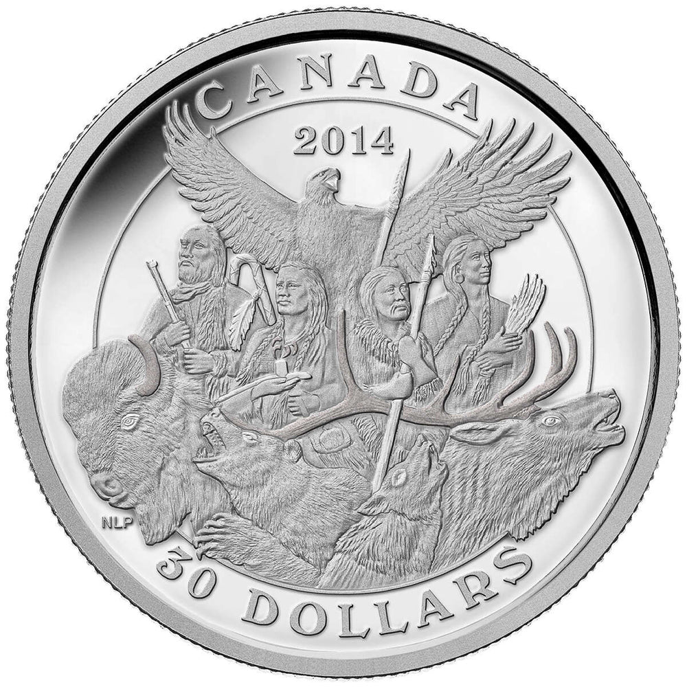 2014 $30 Canadian Monuments: National Aboriginal Veterans Monument - P