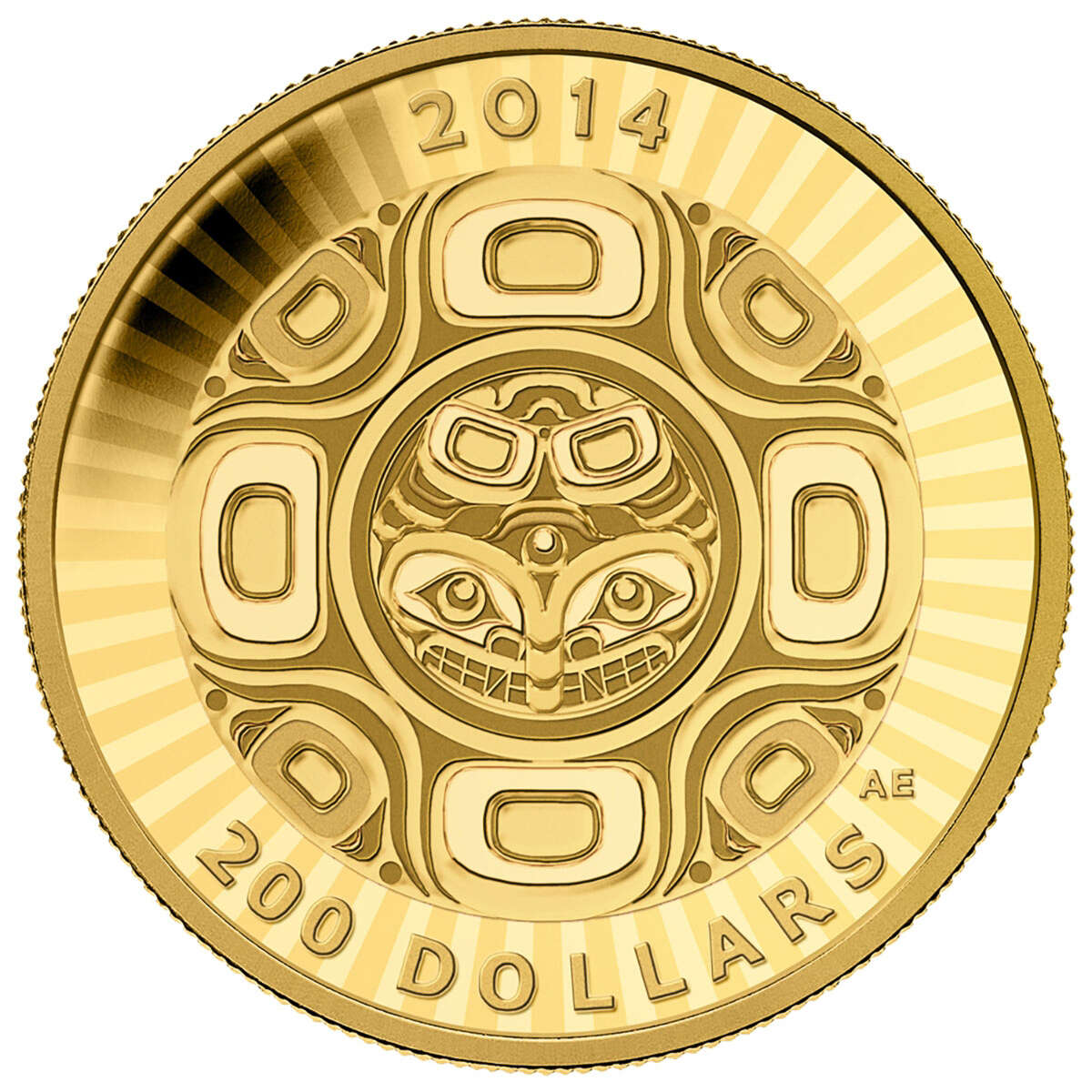 2014 $200 Interconnections: Sea - The Orca - Pure Gold Coin
