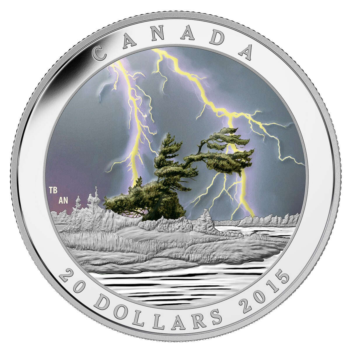 2015 $20 Weather Phenomenon: Summer Storm - Pure Silver Coin with Bonu