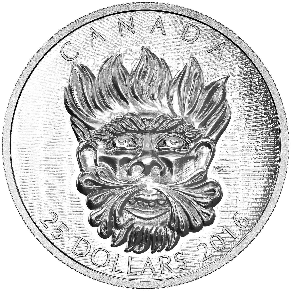 2016 $25 Sculptural Art of Parliament: Grotesque Wild Green Man - Pure