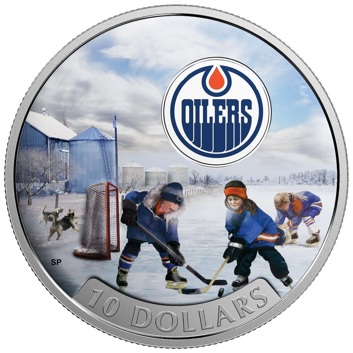2017 $10 Passion to Play: Edmonton Oilers - Pure Silver Coin