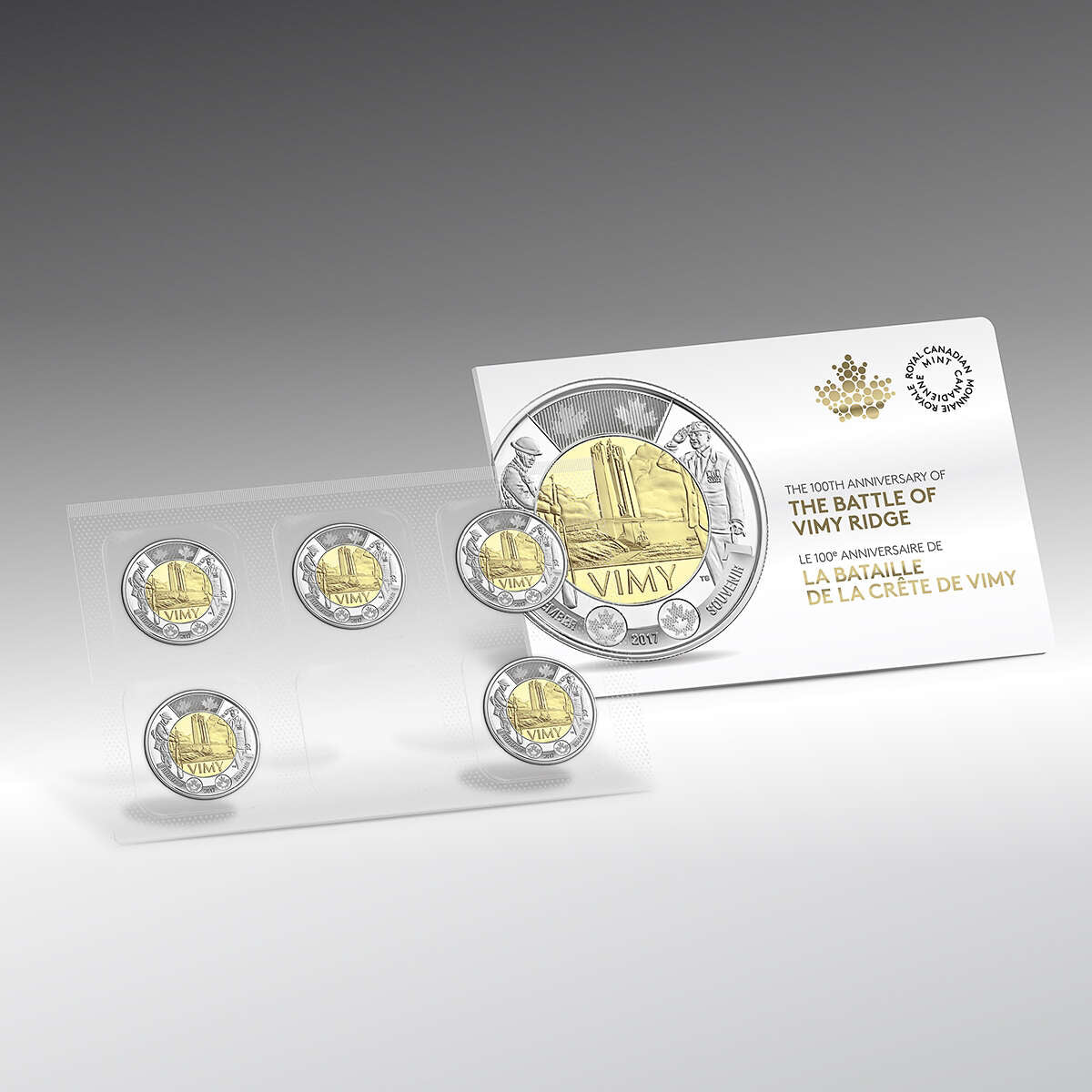 2017 $2 Canada 150: The Battle of Vimy Ridge - 5 Coin Circulation Pack