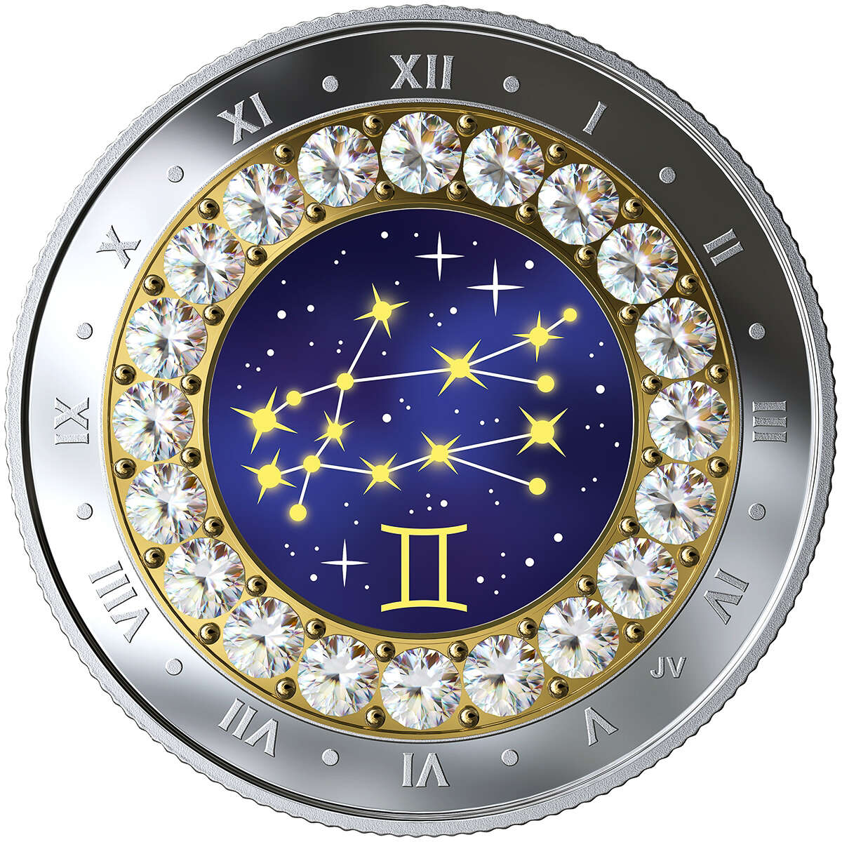 2019 $5 Zodiac Series: Gemini - Pure Silver Coin