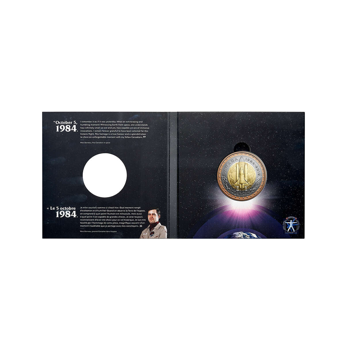 2019 25-Cent First Canadian In Space - Tri-Metallic Coin