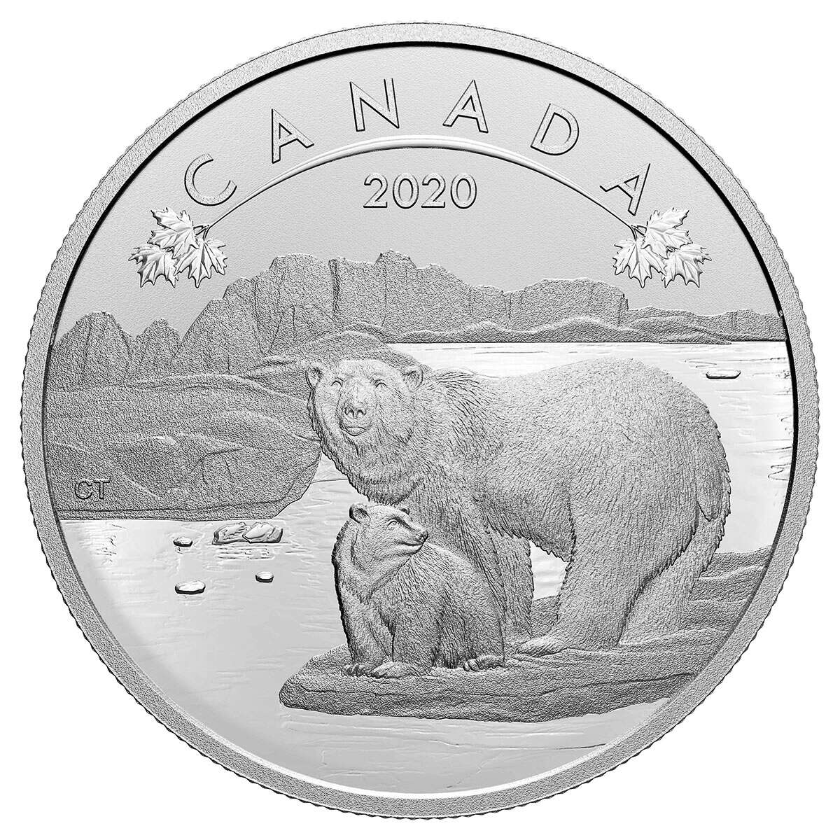 2020 $10 O Canada!: Polar Bears - Pure Silver Coin