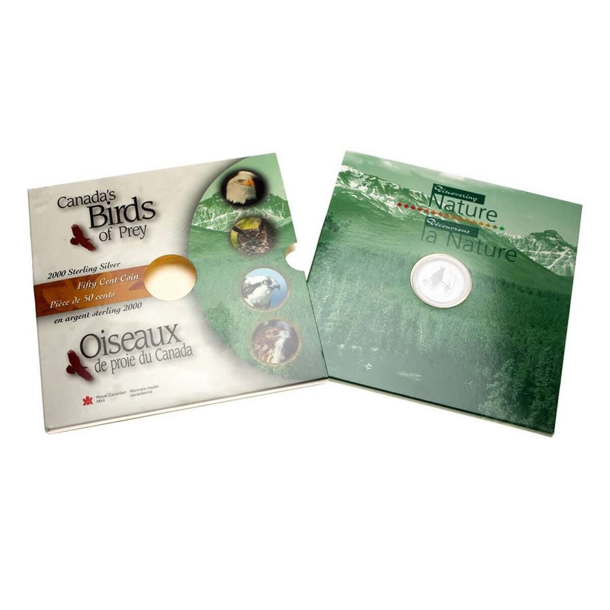 2000 50c Birds of Prey: Red-Tailed Hawk - Sterling Silver Coin