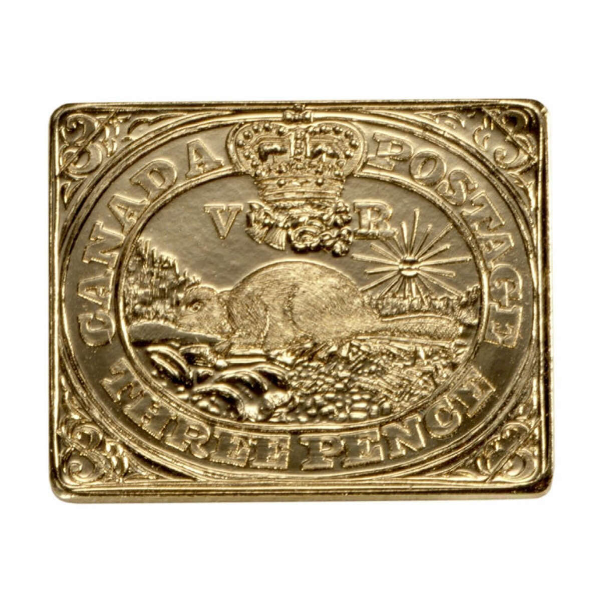 2001 3c Canada's First Postage Stamp, 150th Anniversary - Sterling Sil