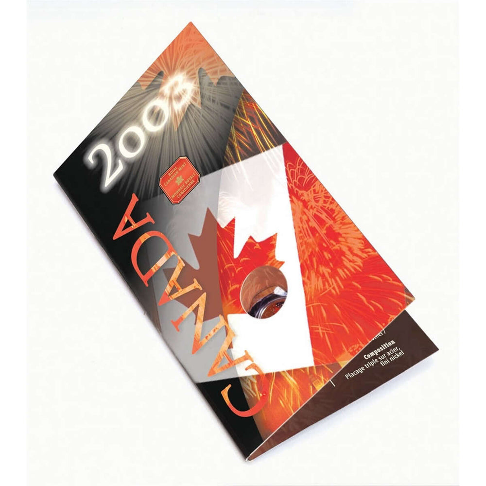 2003 25c Canada Day - Coloured Coin