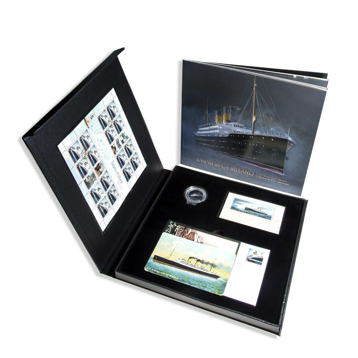 2014 50c Empress of Ireland Coin, Full-Colour Book, Stamp and Postcard